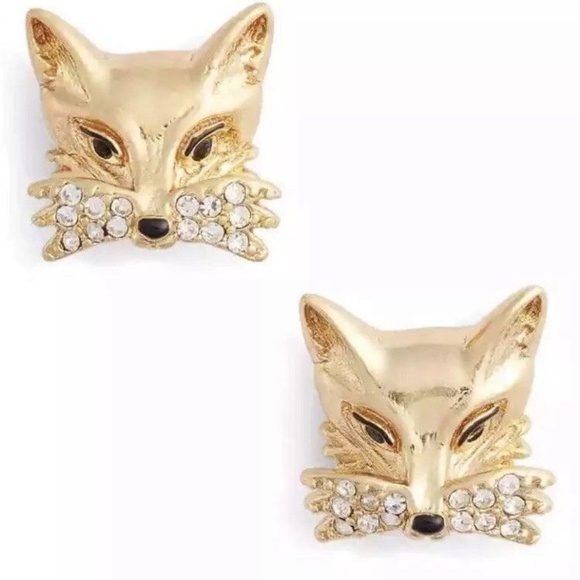 kate spade | Jewelry | Kate Spade New York So Foxy Fox Stud Earrings ...